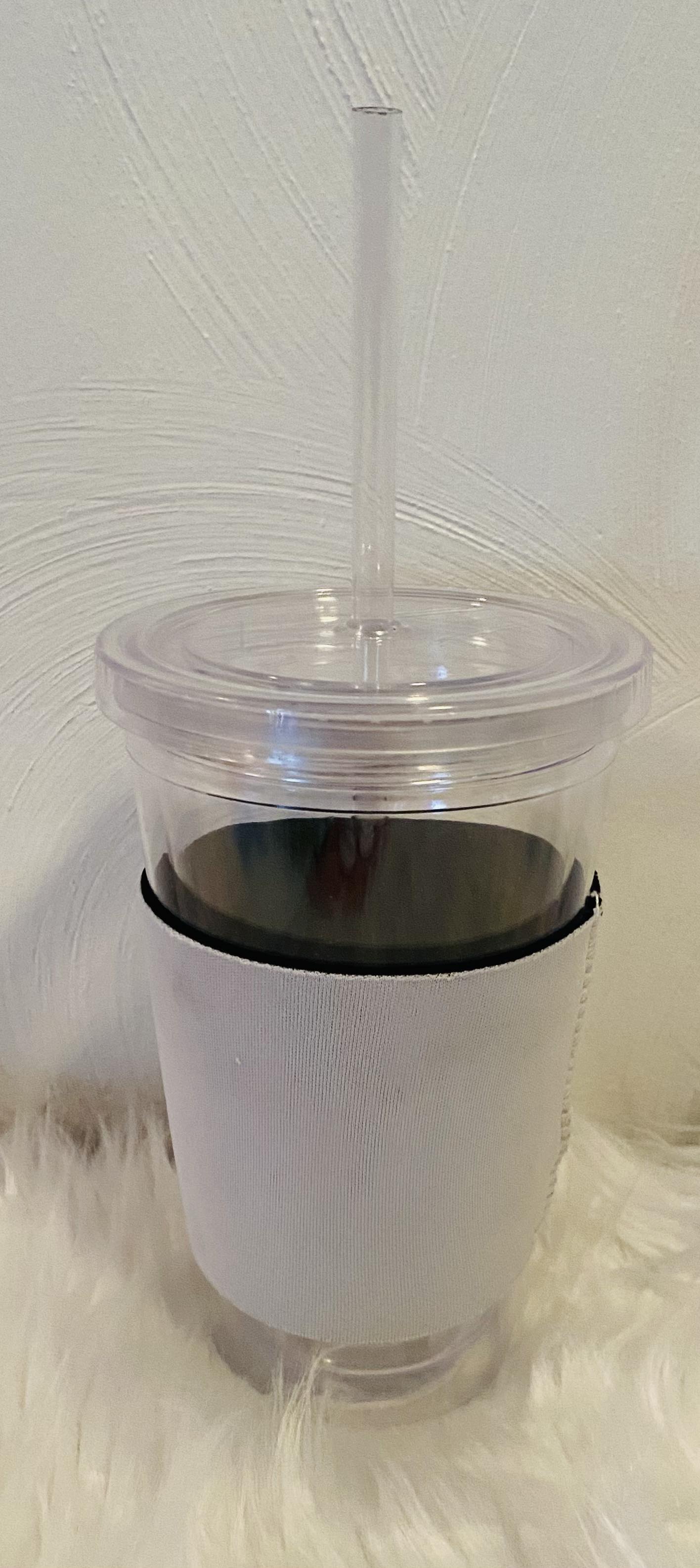 16oz acrylic double wall insulated cup with neoprene koozie – Live Edge ...