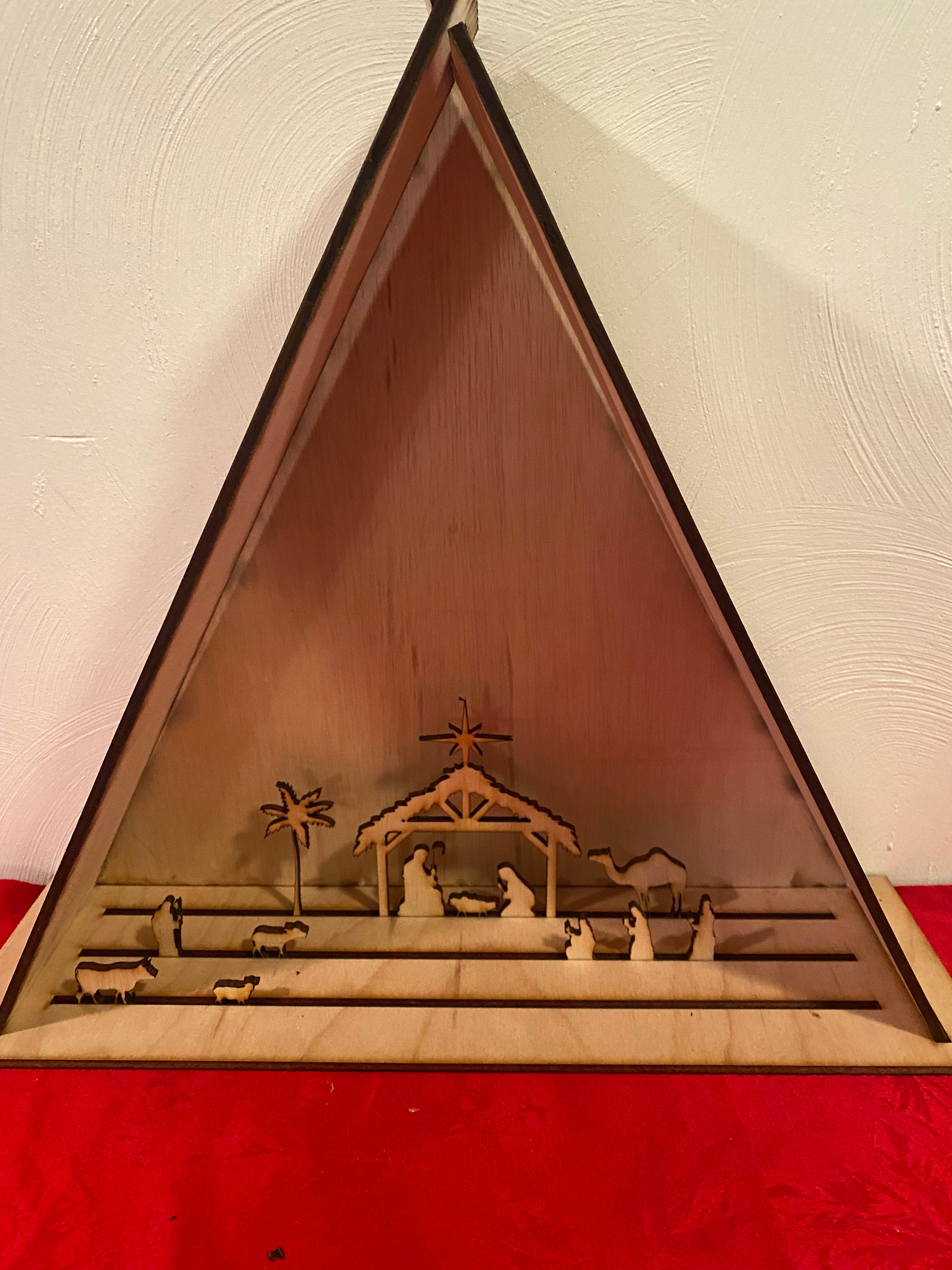 nativity tree – Live Edge Laser Cuts & More