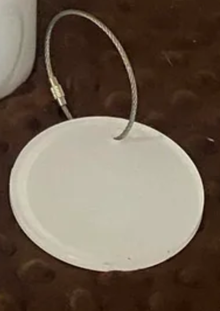 acrylic bag tag with connector – Live Edge Laser Cuts & More