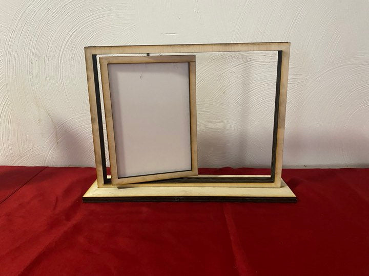 double sided stand up rotating frame – Live Edge Laser Cuts & More