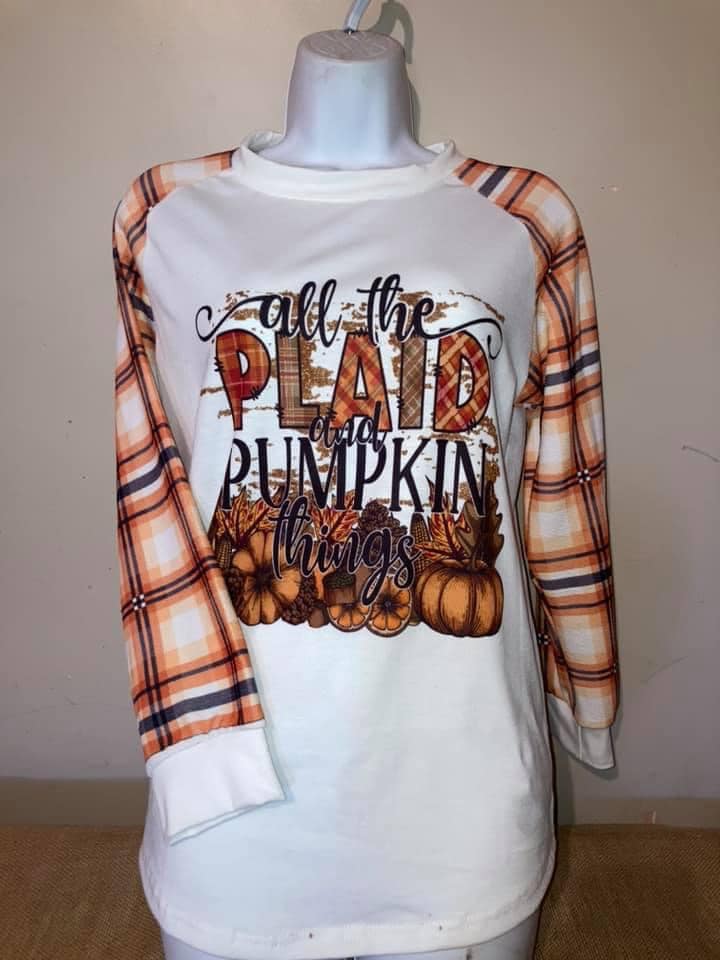 orange plaid raglan BLANK – Live Edge Laser Cuts & More
